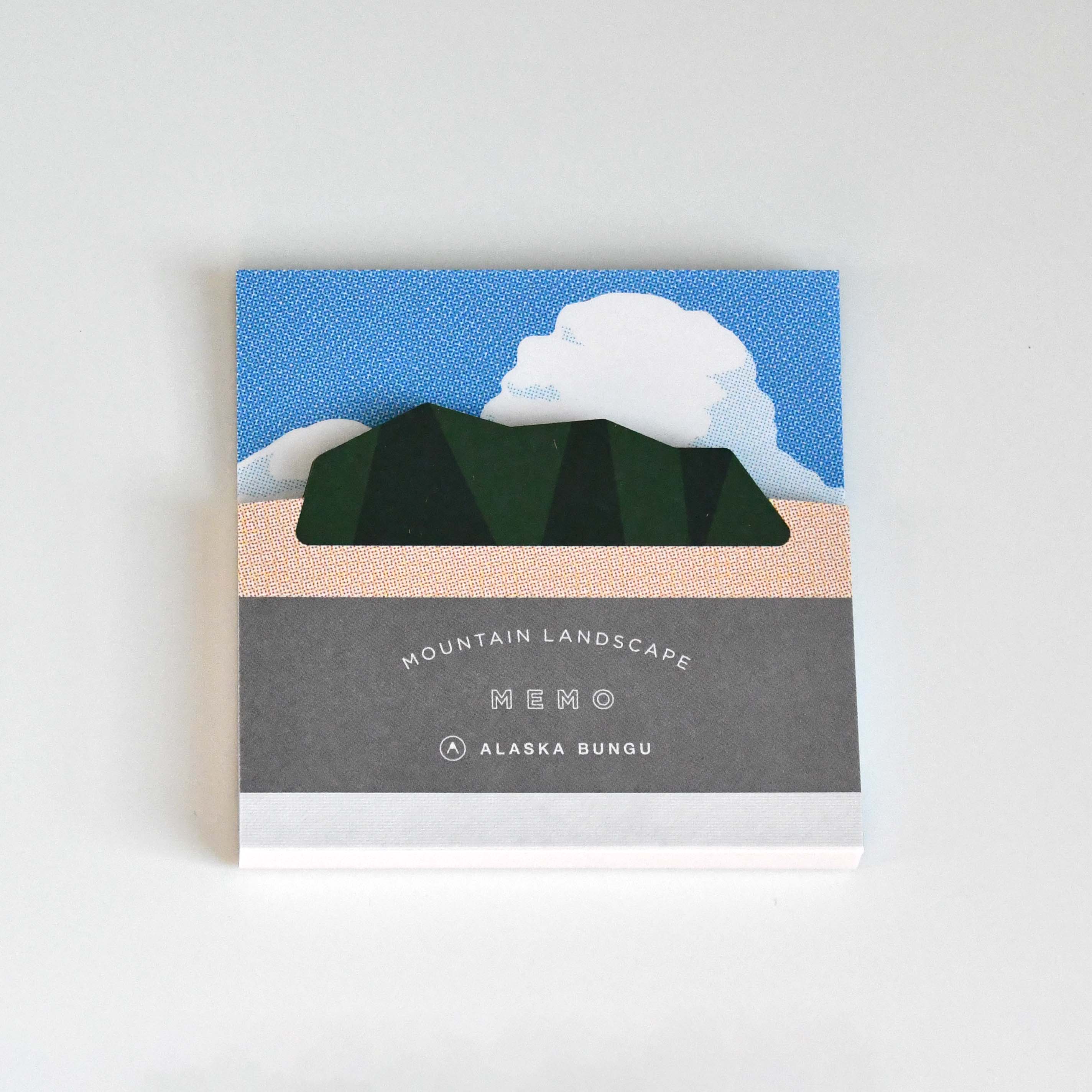[MOUNTAIN LANDSCAPE] Mountain Motif Modern Memo note - South – iii ...