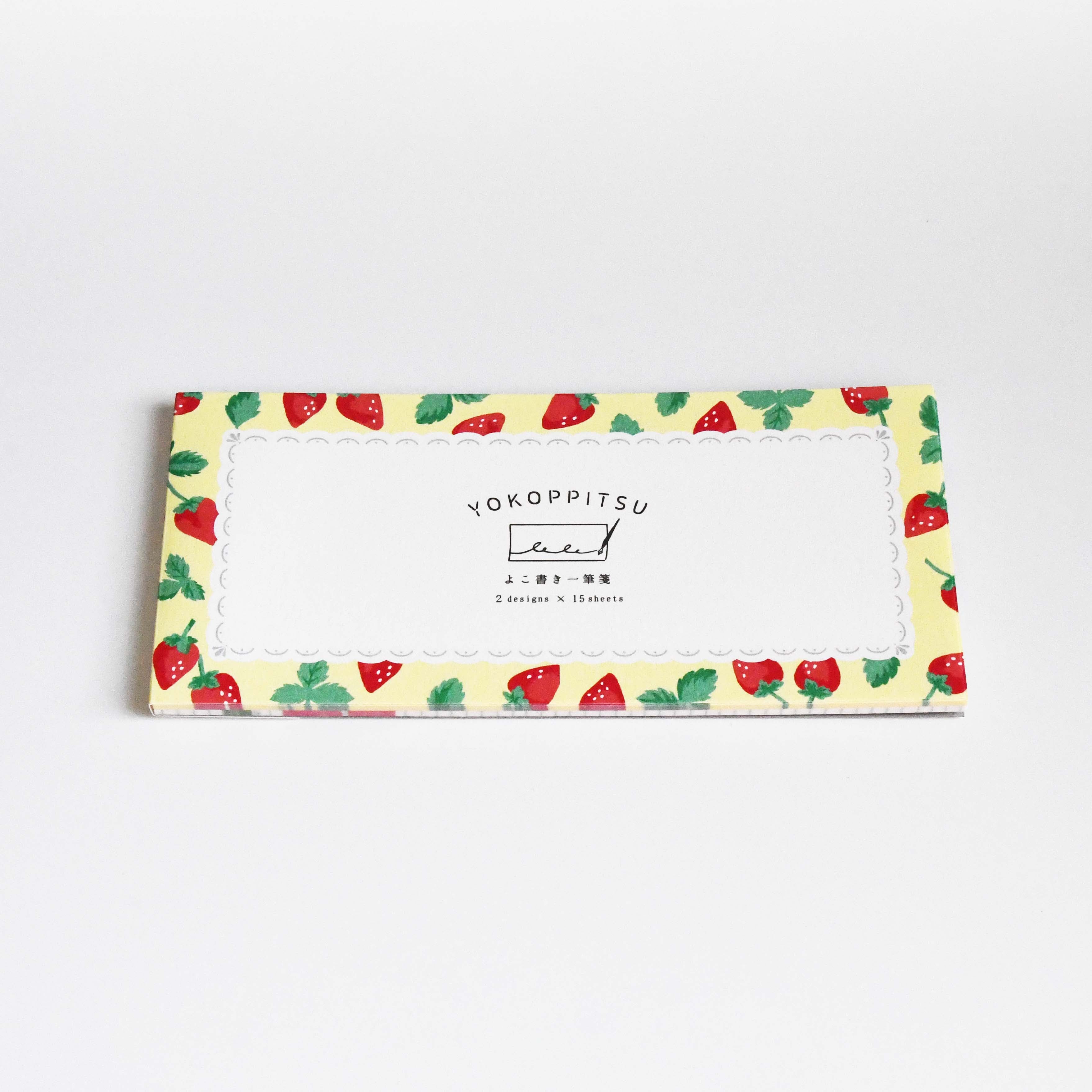 YOKOPPITSU Japanese Paper Letter Book - Strawberry – iii Design Shop